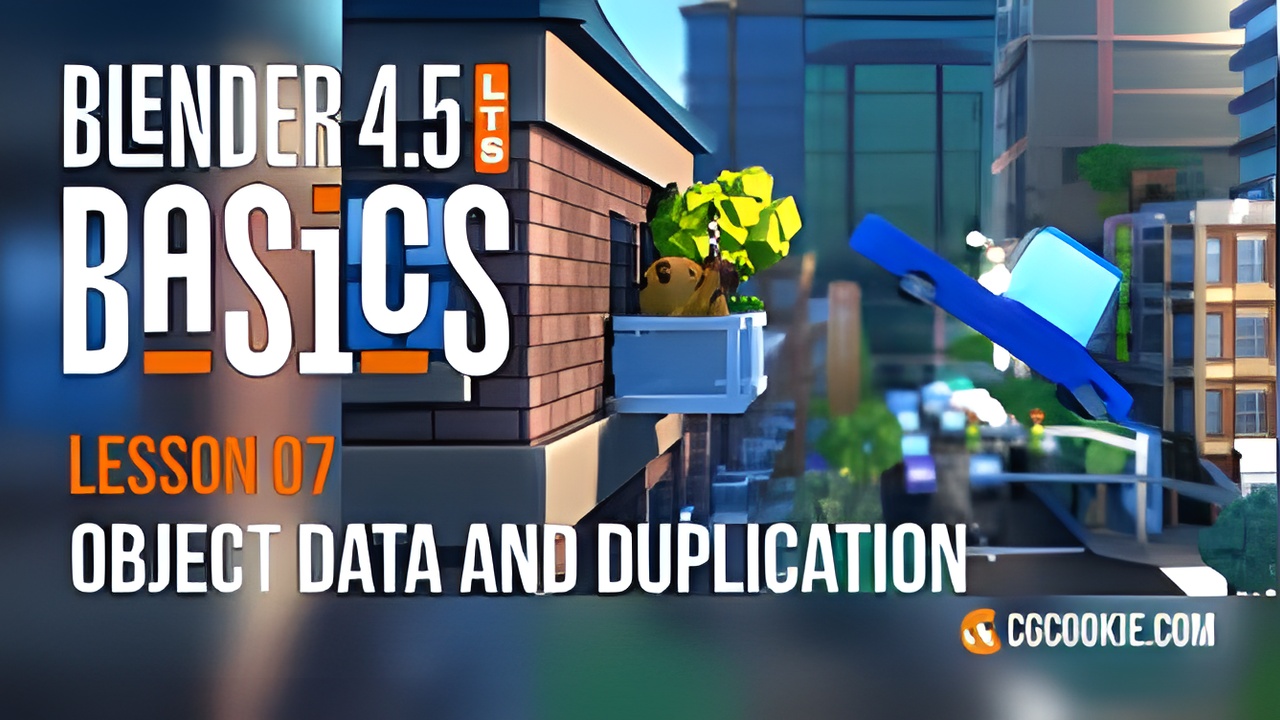 Object Data and Duplication in Blender - BLENDER 4.5 BASICS - Origin CG ...