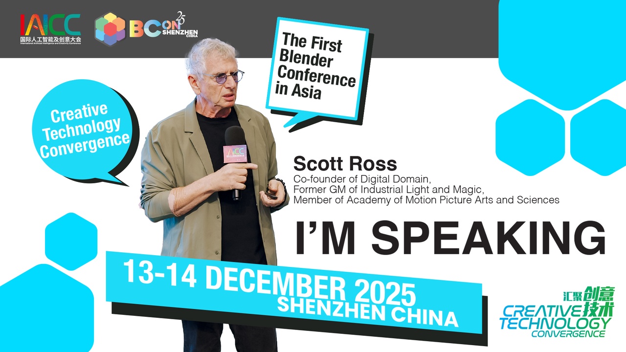 IAICC Speaker：Dr. Scott Ross – Blog - Origin CG - Blender Tutorials ...