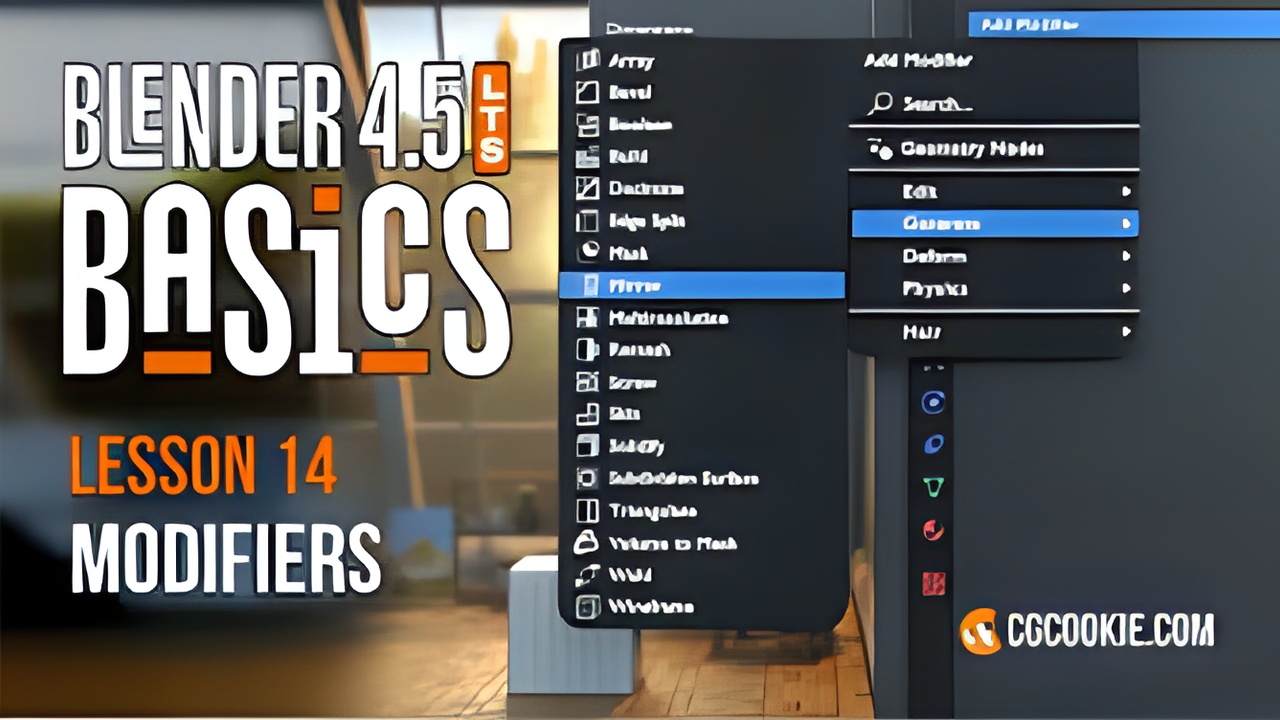 Modifiers in Blender - BLENDER 4.5 BASICS - Origin CG - Blender ...
